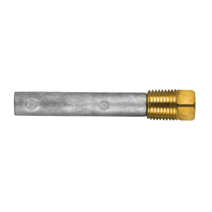 Zinc anode Caterpillar, pencil anode with brass plug th.1/4''bspt ...